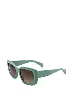 Rag & Bone Square Frame Sunglasses - Green