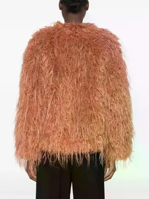 FORTE_FORTE Textured Fur Coat