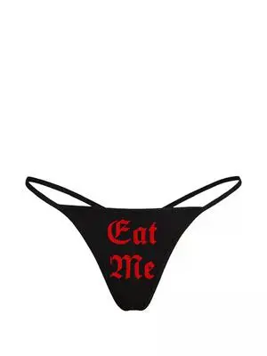 SP5DER Rhinestone-embellished Thong