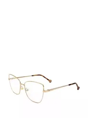 Carolina Herrera Geometric-frame Glasses - Gold
