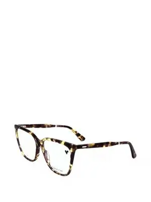 Calvin Klein Tortoiseshell-effect Square-frame Glasses - Brown