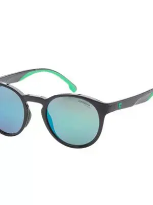Carrera Eyewear Round Frame Sunglasses With Logo Detail - Black