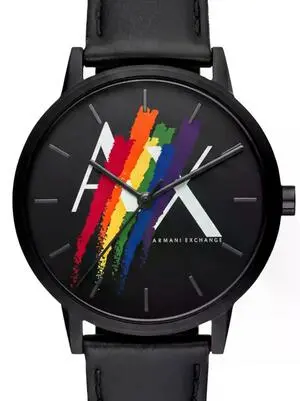 Armani Exchange Cayde Logo-print Watch - Black