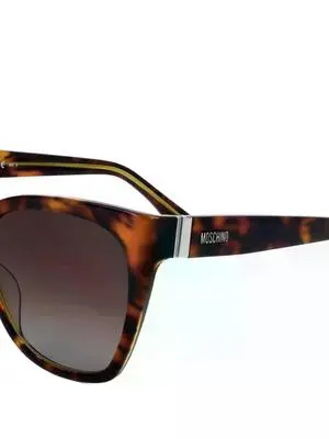 Moschino Tortoiseshell Effect Cat Eye Sunglasses