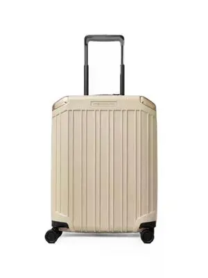 PIQUADRO Logo-plaque Ribbed Suitcase