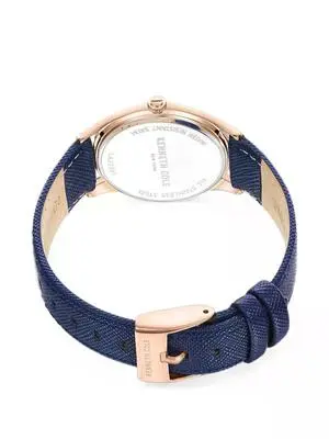 KENNETH COLE Diamond Textured 34mm Watch - Neutrals
