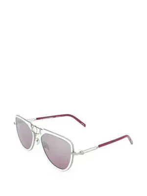 Calvin Klein Double-bridge Pilot-frame Sunglasses