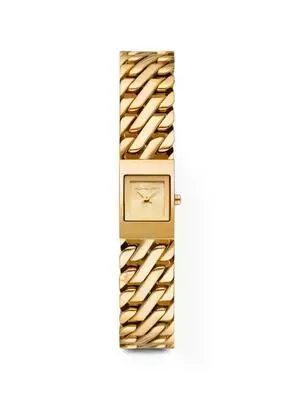 Michael Kors Tone Watch With Darrington Mini Link Chain - Gold