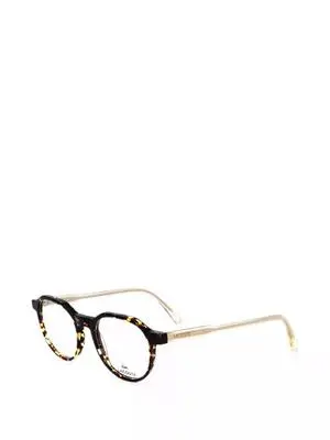 Lacoste Tortoiseshell-effect Geometric-frame Glasses - Brown
