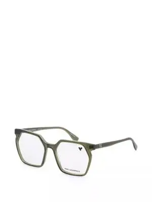 Karl Lagerfeld Geometric-frame Glasses - Green
