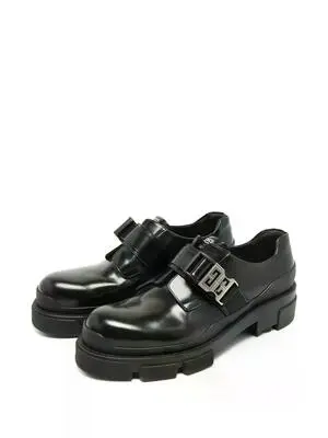 Givenchy Terra 4g Buckled Derby Shoes - Black