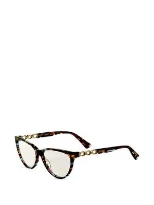 Moschino Tortoiseshell-effect Cat-eye Eyeglasses - Brown