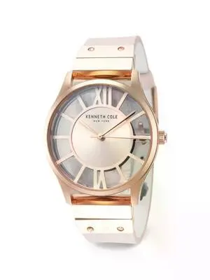 KENNETH COLE Classic Skeleton .5mm Watch - Pink