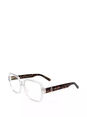 Marc Jacobs Tortoiseshell-effect Square-frame Eyeglasses - Brown