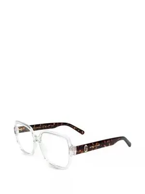Marc Jacobs Tortoiseshell-effect Square-frame Eyeglasses - Brown