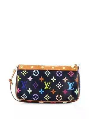 LOUIS VUITTON Pochette Accessoires Monogram Multicolor Clutch Bag