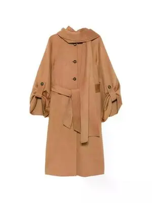 Zimmermann Belted Coat With Scarf Detail