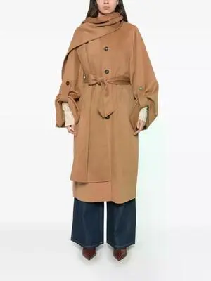 Zimmermann Belted Coat With Scarf Detail