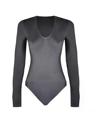 Wolford Long-sleeve Shimmer Effect Bodysuit