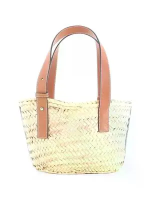 Loewe Basket Raffia Small Tote Bag - Brown