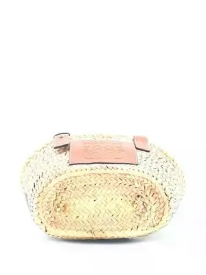 Loewe Basket Raffia Small Tote Bag - Brown