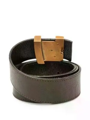 LOUIS VUITTON Louis Vuitton 2009 Calfskin Initiales Reversible Belt