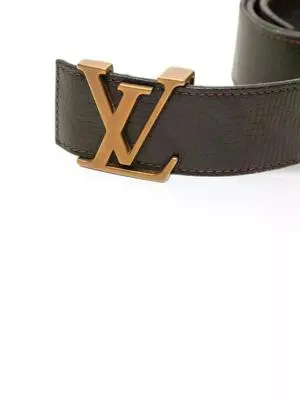 LOUIS VUITTON 2009 Calfskin Initiales Reversible Belt