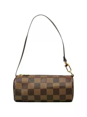 LOUIS VUITTON Damier Ebene Papillon Pochette - Brown
