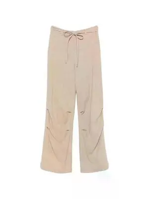 LE SULLY STUDIO Pleated Drawstring-fastening Trousers - Neutrals