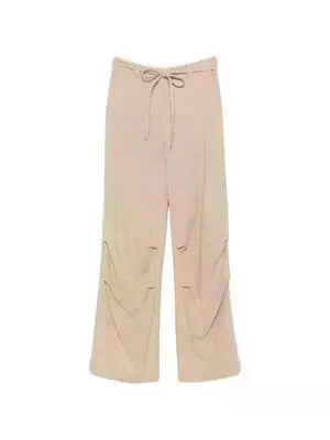 LE SULLY STUDIO Pleated Wide Leg Trousers - Neutrals