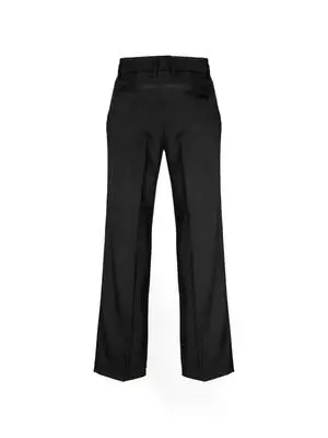 True Royal Belt-loop Pressed-crease Trousers