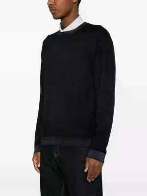 Emporio Armani Crew Neck Virgin Wool Sweater