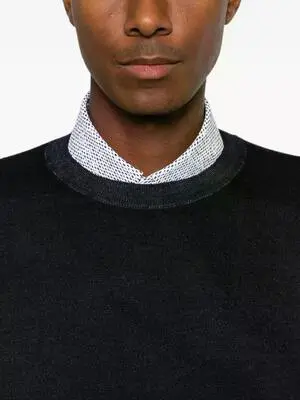 Emporio Armani Crew Neck Virgin Wool Sweater