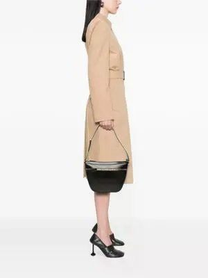 Burberry 2000-2017 House Check Trimmed Leather Shoulder Bag