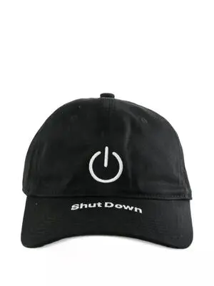 Vetements Embroidered Baseball Cap - Black