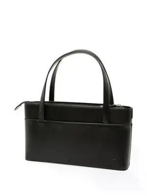 Burberry House Check Trimmed Leather Handbag