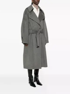 THE FRANKIE SHOP Double-breasted Belted Coat
