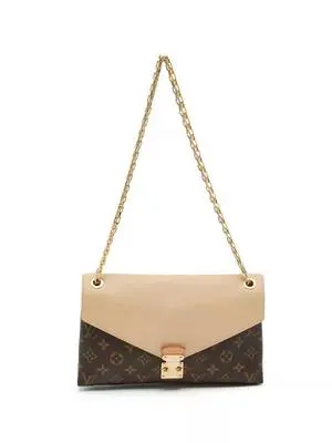 LOUIS VUITTON Pallas Chain Monogram Shoulder Bag - Brown