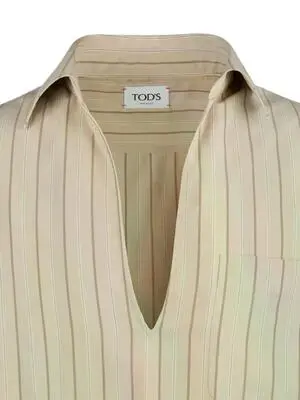 TOD'S Shirt In Striped Silk