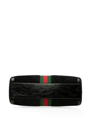 Gucci Ophidia Suede Web Top Handle Bag