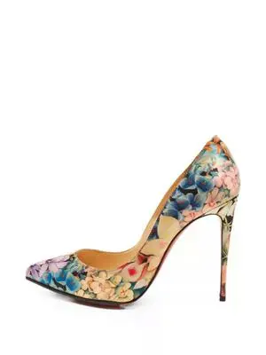 CHRISTIAN LOUBOUTIN Pigalle Follies Floral-print Pumps