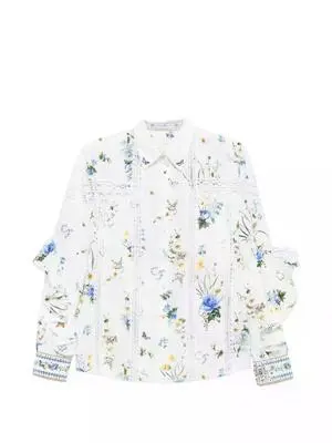 Camilla Floral Print Ruffled Shirt