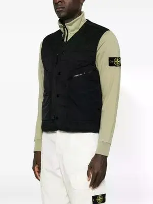 Stone Island Quilted Zip-up Vest