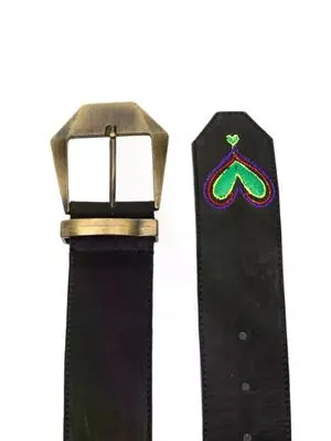 Versace 2000s Embroidered-detail Belt