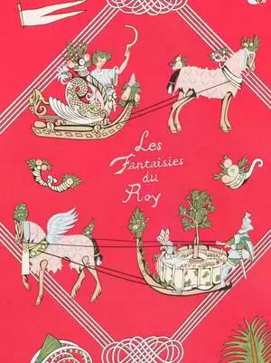 Hermès 1990s Les Fantaisies Du Roy Scarf