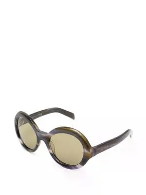 Prada Round Frame Sunglasses - Brown