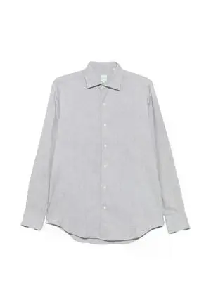 FINAMORE 1925 Button-down Long-sleeve Shirt - Grey