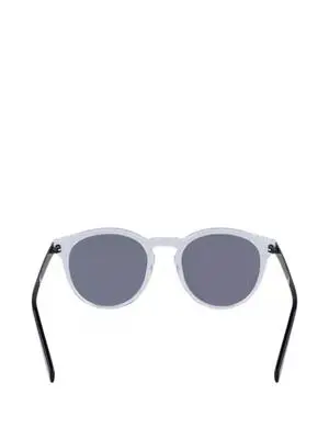 Calvin Klein Round Frame Sunglasses With Logo Detail
