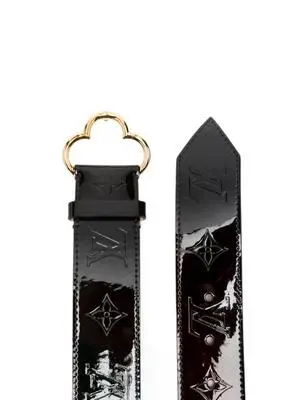 LOUIS VUITTON Patent Leather Monogram Belt