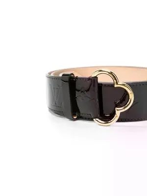 LOUIS VUITTON Patent Leather Monogram Belt